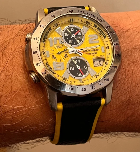 CASIO WAVE CEPTOR Dual Time Chronograph : WVQ-550 £51.00 - PicClick UK