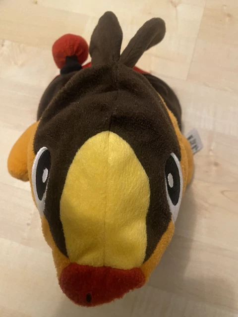 TOMY PLUSH POKEMON Tepig Reversible Poke Ball Transforming Stuffed Toy ...