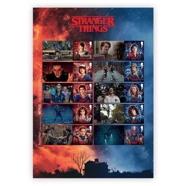 ROYAL MAIL EXCLUSIVE Stranger Things Stamp Sheet Bundle £88.06 ...