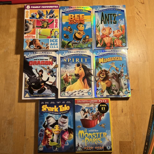 DREAMWORKS ANIMATED MOVIE DVD Bundle X15 Ice Age Kids Children ...