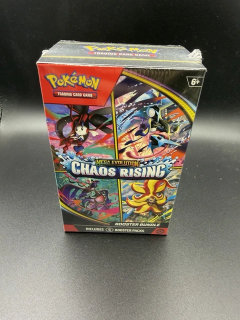POKÉMON TCG: MEGA Evolution-Chaos Rising Booster Bundle (6 Packs) £43. ...