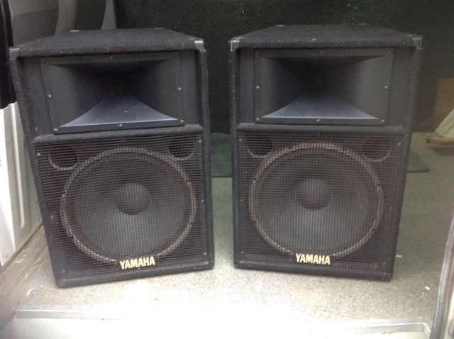 YAMAHA S115 V Passive Pa Speakers With Powered Mixer £0.99 - PicClick UK