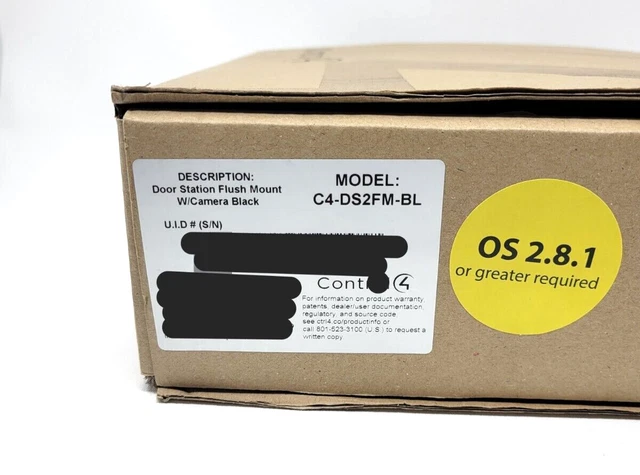 BACK BOX FOR Control4 C4-DS2FM-BL Door Station Flush Mount PARTS ONLY ...
