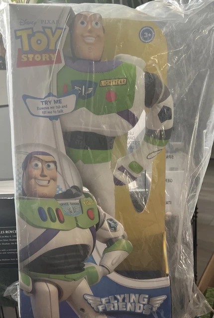 DISNEY PIXAR PLUSH Buzz Lightyear With Hard Face... Talking Puppet New ...