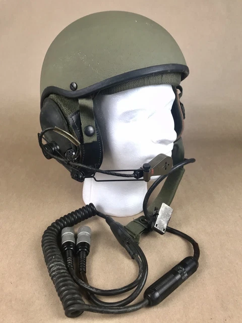 80'S US MILITARY Gentex CVC Combat Vehicle Crew Helmet w/ Comms £213.30 ...