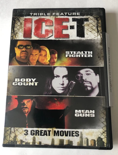 ICE-T TRIPLE FEATURE DVD Stealth Fighter 1999 Body Count 1998 Mean Guns ...