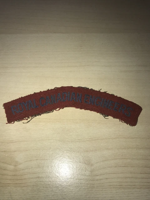 JB54- ORIGINAL ROYAL Canadian Engineers shoulder Title patch £6.99 - PicClick UK