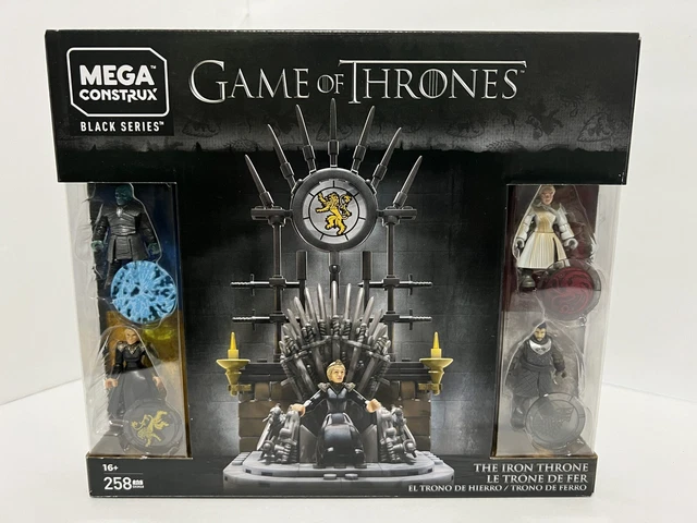 MEGA CONSTRUX GAME Of Thrones The Iron Throne Building Set Black Series ...