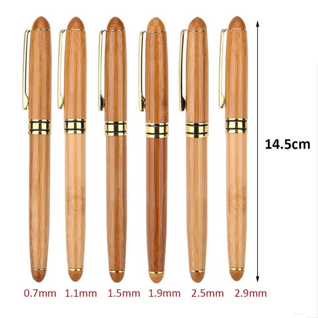 CALLIGRAPHY WRITING BAMBOO Fountain Pens Broad Stub Stationery Chisel ...