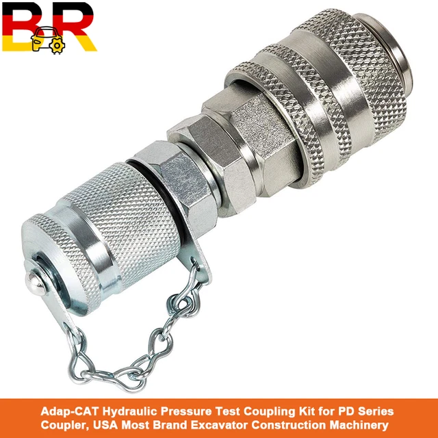 ADAP-CAT HYDRAULIC PRESSURE Test Coupling Kit for PD Coupler USA Brand ...