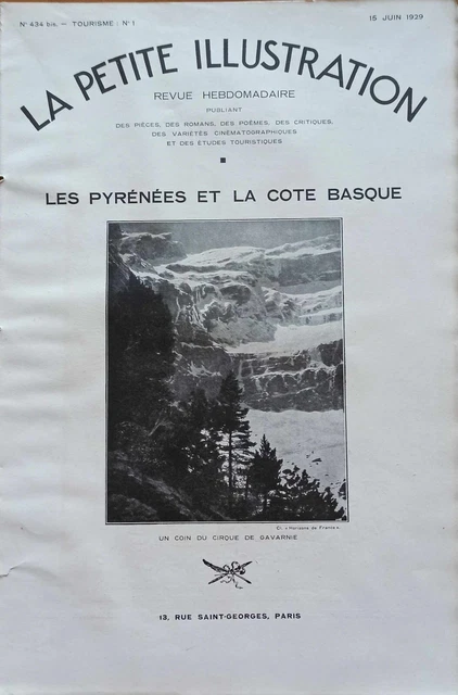 LES PYRÉNÉES ET la côte Basque /La petite illustration 1929 /Tourisme Géographie EUR 10,00 ...