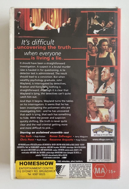 DECEIVER [VHS] ROADSHOW Video Big Box Ex-Rental Tape 1997 Thriller Tim ...