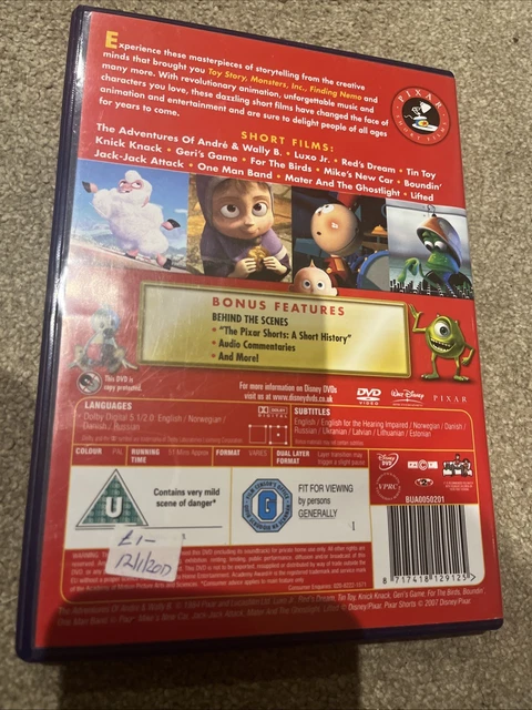 PIXAR SHORT FILMS Collection, Vol. 1 (DVD, 2007) £4.90 - PicClick UK