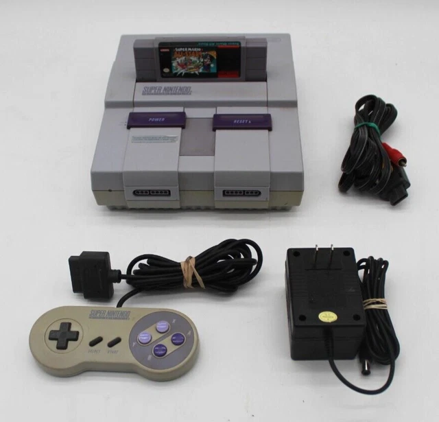 NINTENDO SNES SYSTEM SNS-001 Bundle with Super Mario All Stars Tested ...