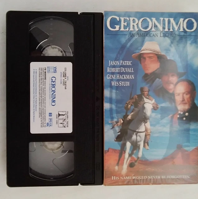 GERONIMO AN AMERICAN Legend Jason Patric Robert Duvall Gene Hackman VHS ...