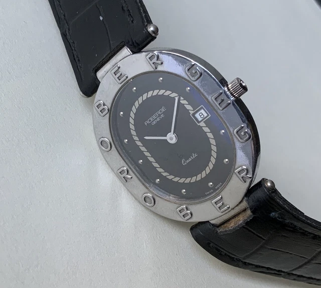 ROBERGE GENEVE MIDSIZE Quartz Unisex Men’s Gents Swiss Watch Black ...