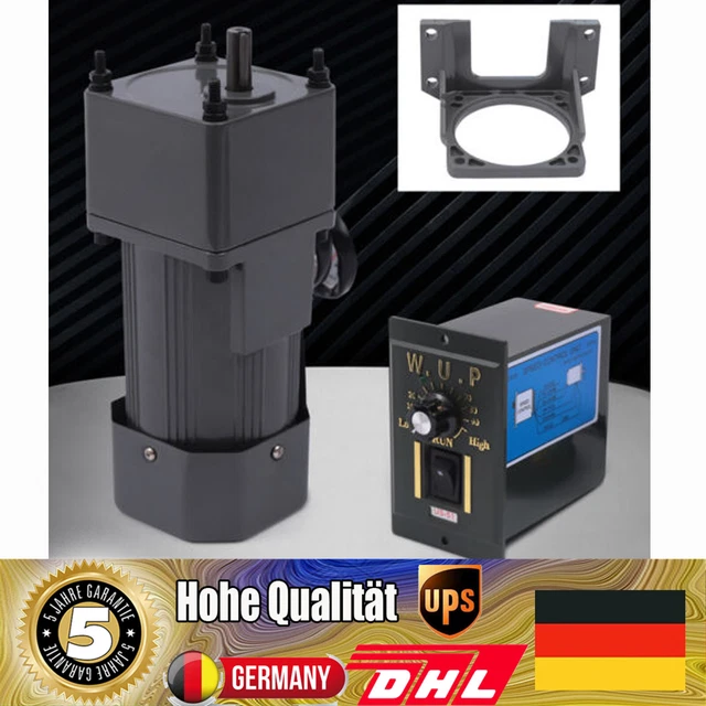 AC-GETRIEBEMOTOR GETRIEBEDREHZAHLMOTOR MIT Regler und Halterung 1: 20K ...