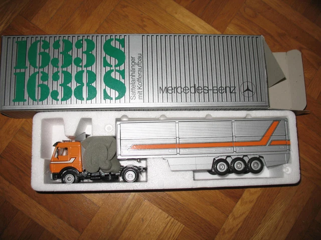 MODELLAUTO NZG MERCEDES-BENZ 1:50, 1633S/1638S Sattelanhänger mit ...