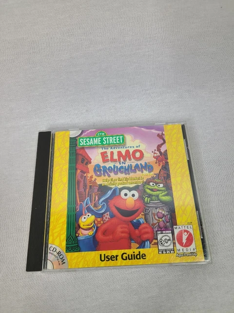 SESAME STREET THE Adventures of Elmo in Grouchland Mattel PC CD-ROM ...