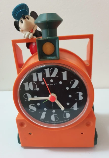 VINTAGE DISNEY MICKEY Mouse Talking Alarm Clock Choo-Choo - 1970s EUR ...