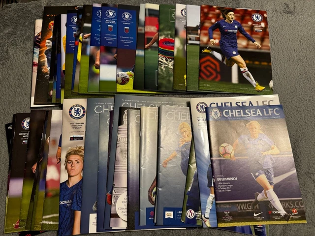 CHELSEA FC WOMEN'S Match Day Programmes x41 £40.00 - PicClick UK