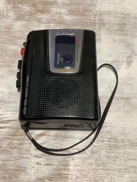SONY CLEAR VOICE Standard Cassette Tape Corder TCM-453V Recorder for ...