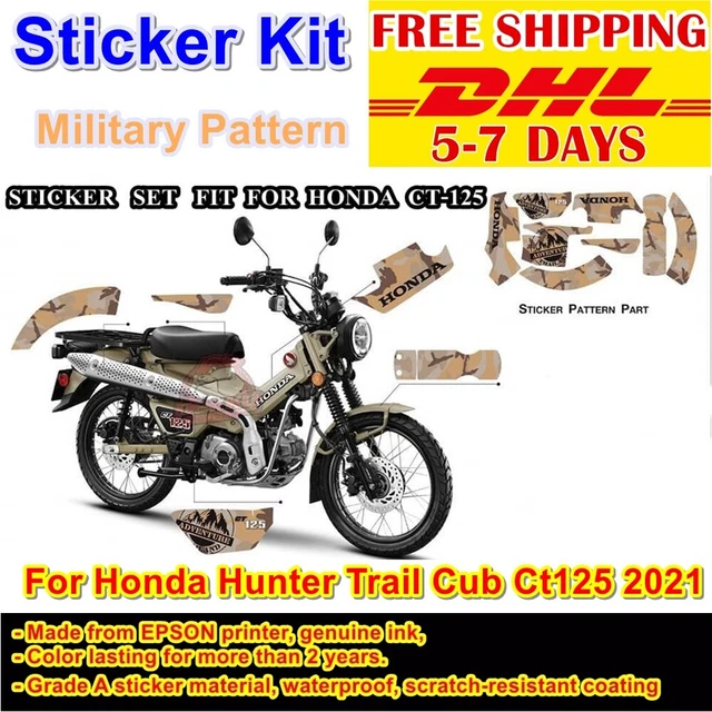 BROWN STICKER KIT For Ct125 Honda Hunter Cub 2021 125 Trail Guard Rack ...