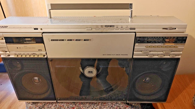 SHARP VZ 2500 Iconic 1980’s Boombox - Powers Up - Defective -Spares Or ...