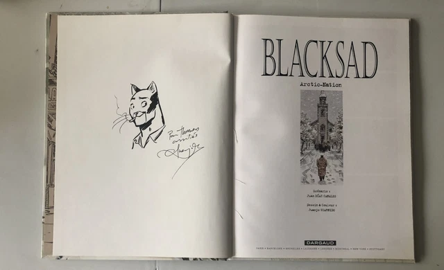 SUPERBE DÉDICACE GUARNIDO Blacksad Artic Nation Tbe EUR 100,00 ...