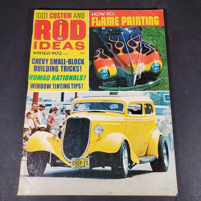 1001 CUSTOM AND Rod Ideas Magazine Winter 1972 Chevy Small Block Hot ...