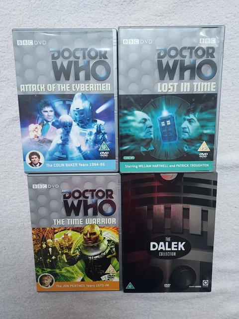 DR WHO DVD BUNDLE Dalek Collection Invasion Earth LOST IN TIME CYBERMEN ...
