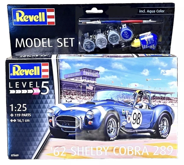 MODEL SET '62 Shelby Cobra 289, Revell Modellbausatz mit Basiszubehör ...