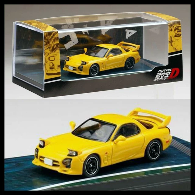 HOBBY JAPAN 1/64 Initial D MAZDA FC3S RX-7 ( PROJECT D ) YELLOW NEW ...