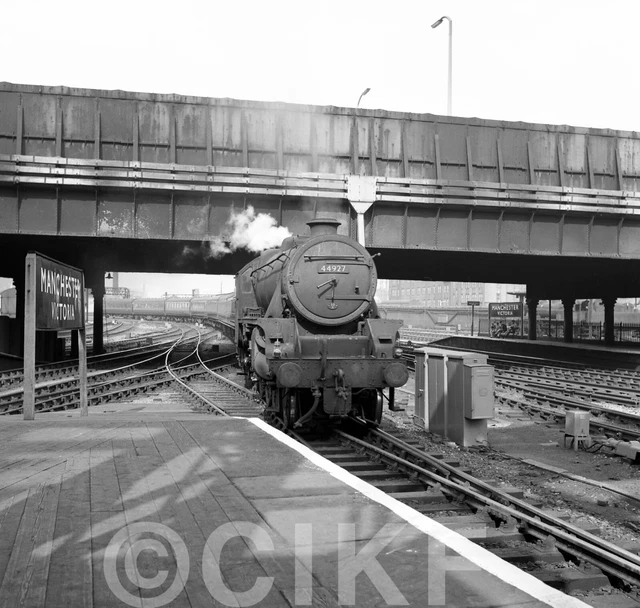 RAILWAY B/W Negative 6x6cm LMS 44927 Manchester Vic 1964. £4.95 ...