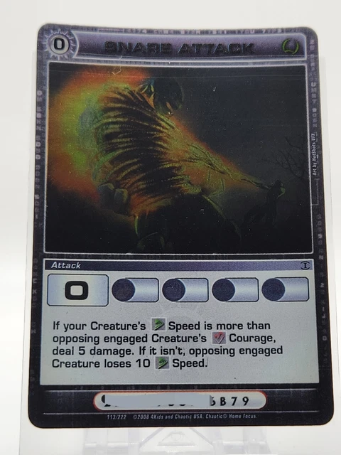 CHAOTIC CARD: SNARE Attack Beyond The Doors First Edition Rare Attack ...