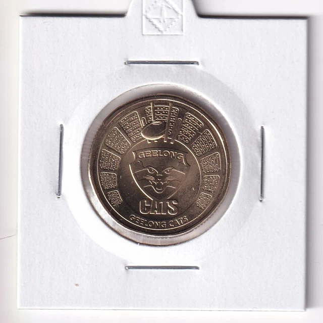 AUSTRALIAN: 2024 $1 Afl Team Geelong Cats Unc Coin In 2X2 Holder EUR 4 ...