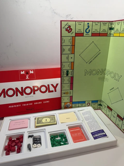 MONOPOLY ORIGINAL CLASSIC 1970's Edition Board Game Complete Vintage ...
