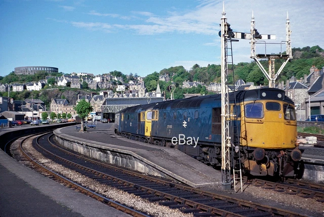 ORIGINAL 35MM SLIDE BR CLASS 27 27012 & 27017 OBAN 1978 INCL COPYRIGHT ...