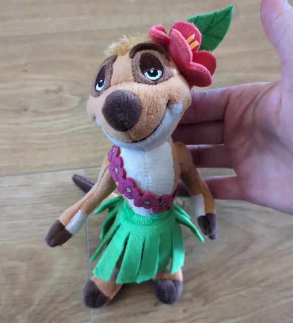 DISNEY STORE THE Lion King Timon Soft Plush Toy Teddy 8" Hula Timone ...