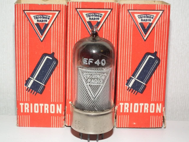 EF40 PHILIPS MAZDA Metal Base Engraved Square Getter Pre EF86 £88.98 - PicClick UK