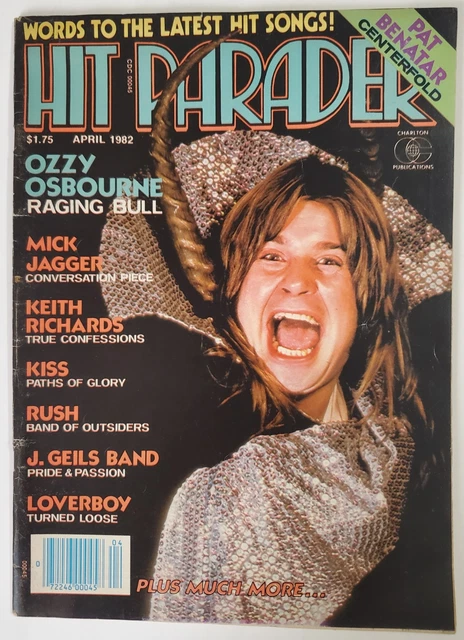 HIT PARADER - Ozzy Osbourne - Pat Benatar Centerfold - April 1982 £7.84 ...
