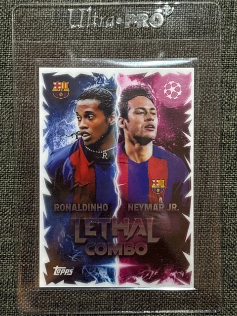 TOPPS MATCH ATTAX Champions League 2025/26 Lethal COMBO RONALDINHO ...