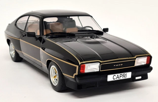 MCG 1/18 - Ford Capri MK2 X-Pack Black 1975 LHD Diecast Scale model car ...