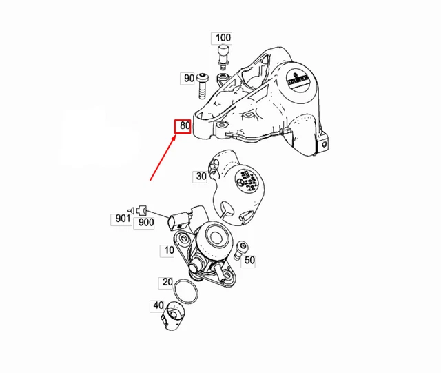 MERCEDES-BENZ C W204 High-Pressure Pump Shielding A2740920134 NEW ...