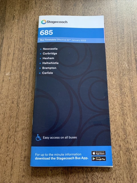 STAGECOACH CUMBRIA ROUTE 685 Timetable: January 2023 edition EUR 5,41 ...