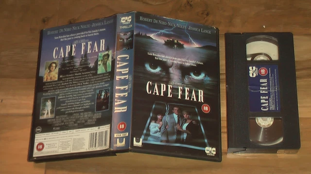 CAPE FEAR VHS Video Ex Rental Big Box Cert CIC Thriller £5.50 - PicClick UK