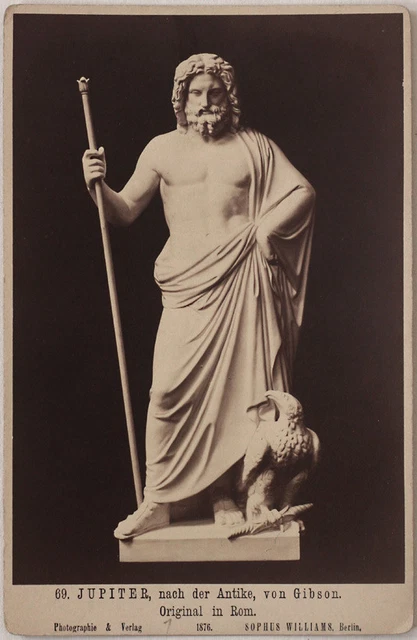 ORIGINAL VINTAGE 1870S CC Gibson: Jupiter sculpture, by Sophus WILLIAMS ...