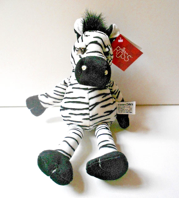 RUSS STANDARD ZEBRA Soft Toy Safari Animal Plush - With Tags £16.99 ...