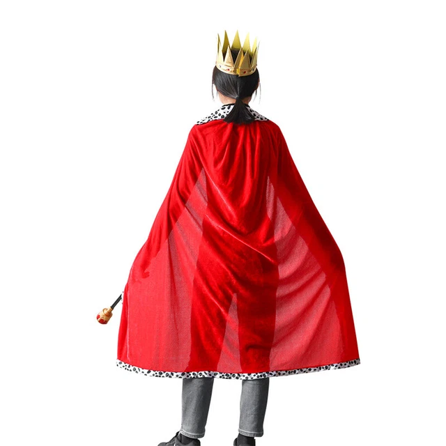KING CAPE CHILDREN Adult Masquerade Ball Family Game Costume Cap SPK $6 ...