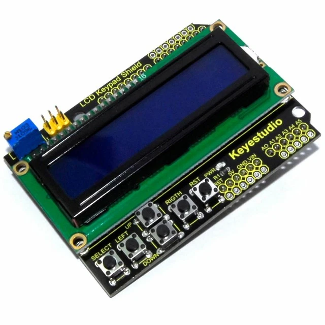 KEYESTUDIO 16X2 BLUE Keypad Shield for Arduino UNO KS0256 1602 Due Flux ...